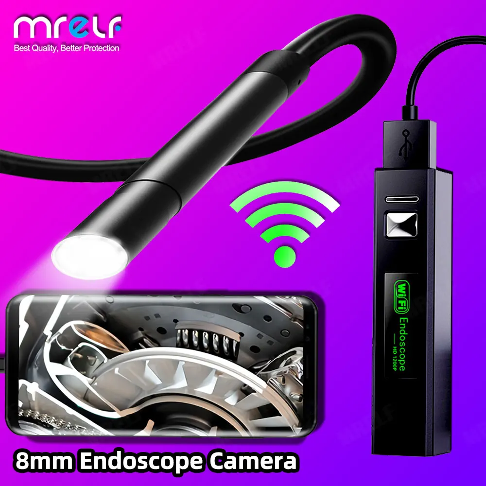 8mm Flexible WIFI Mini Kamera Endoskop Typ C Android Doscope Für Usb C ...