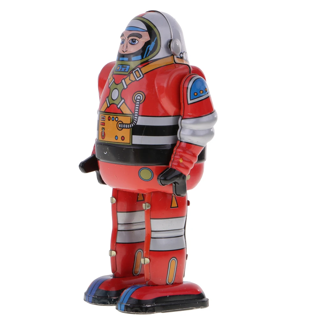 Juguete mecánico de cuerda para caminar, Robot astronauta con llave ...