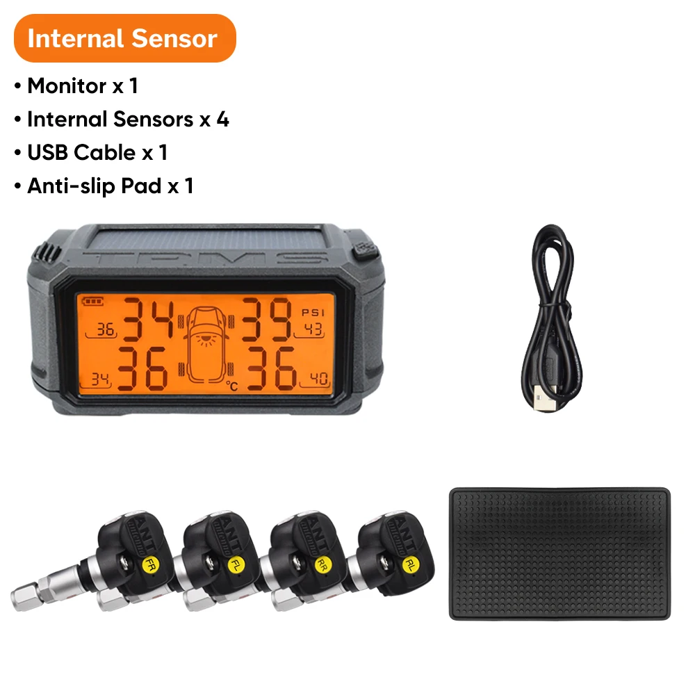 Система мониторинга давления в шинах TPMS датчик солнечной безопасности ...
