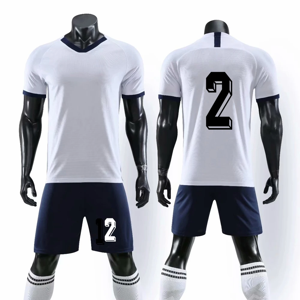 2019 New Men Football Sets Uniform Kids Sport Training Soccer Jersey ...