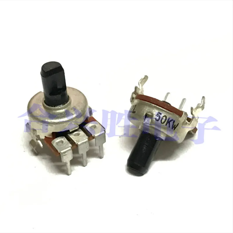 161-type-rotary-potentiometer-vertical-3-feet-single-50KW-with-midpoint ...