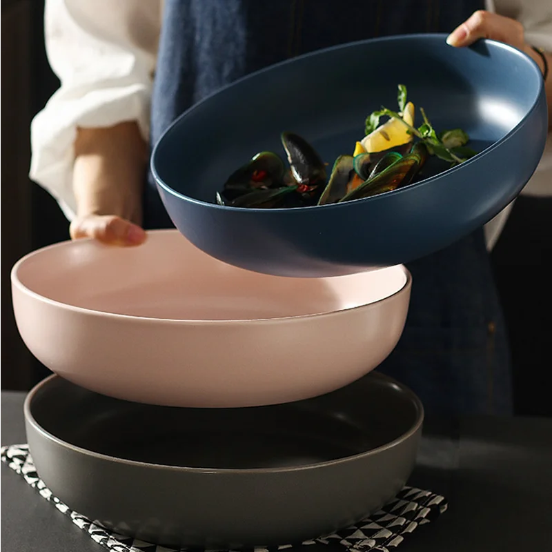 Ceramic-Japanese-Deep-Plate-Extra-Large-Extra-Large-Soup-Plate-Soup ...