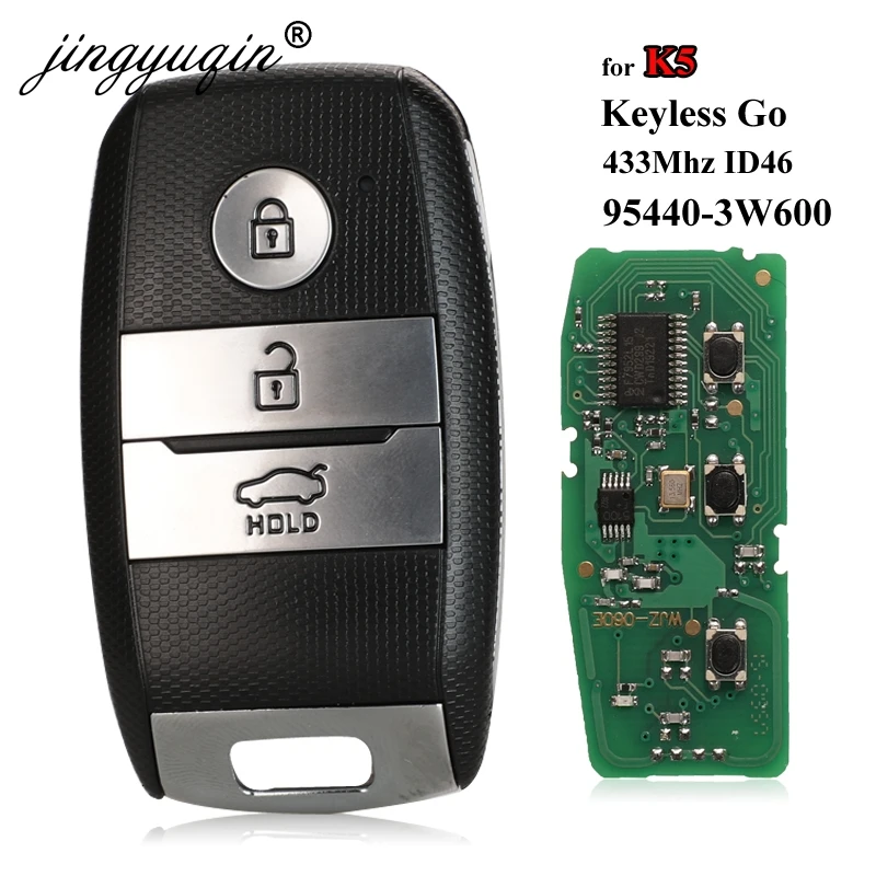 Jingyuqin Keyless Go Car Full Smart Remote Key For Kia K5 Kx3 Sportage ...