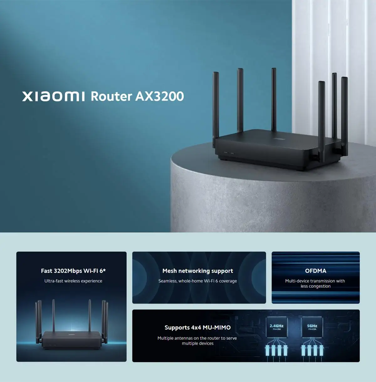 Xiaomi Router AX3200 – BISHOP-Official Xiaomi Eco Distributor