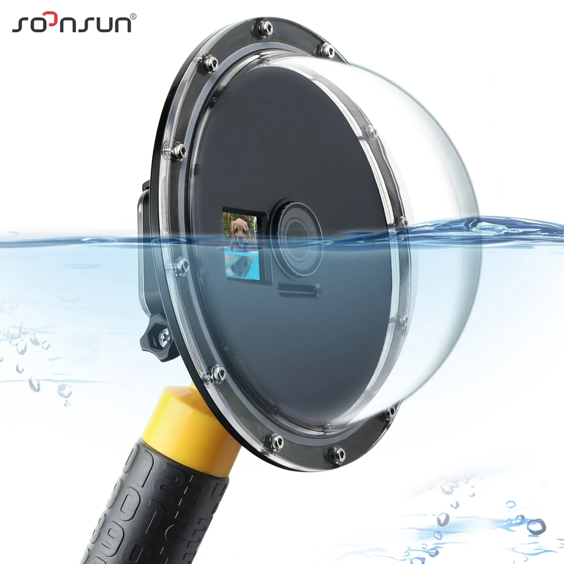 SOONSUN Waterproof Dome Port for DJI Osmo Action Camera Underwater ...