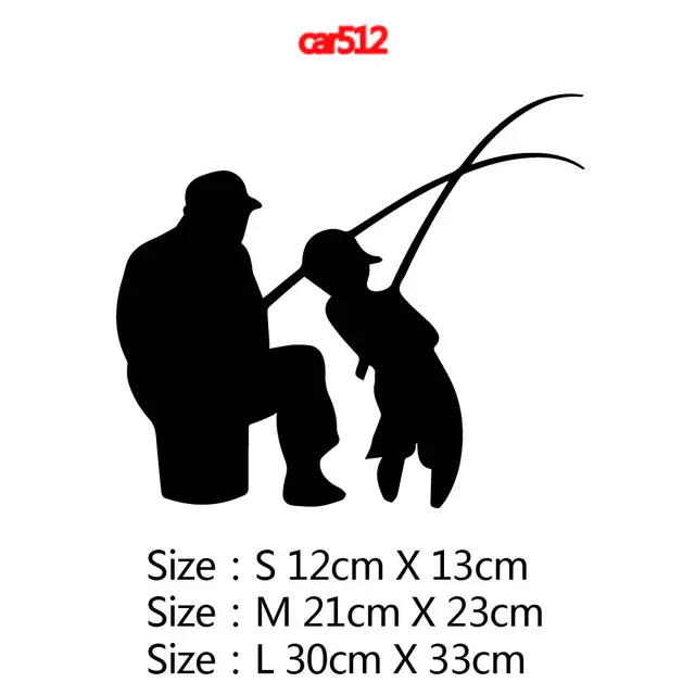 Car-styling Funny Go Fishing and Carp Hunter Car Decal Stickers 3D Car ...