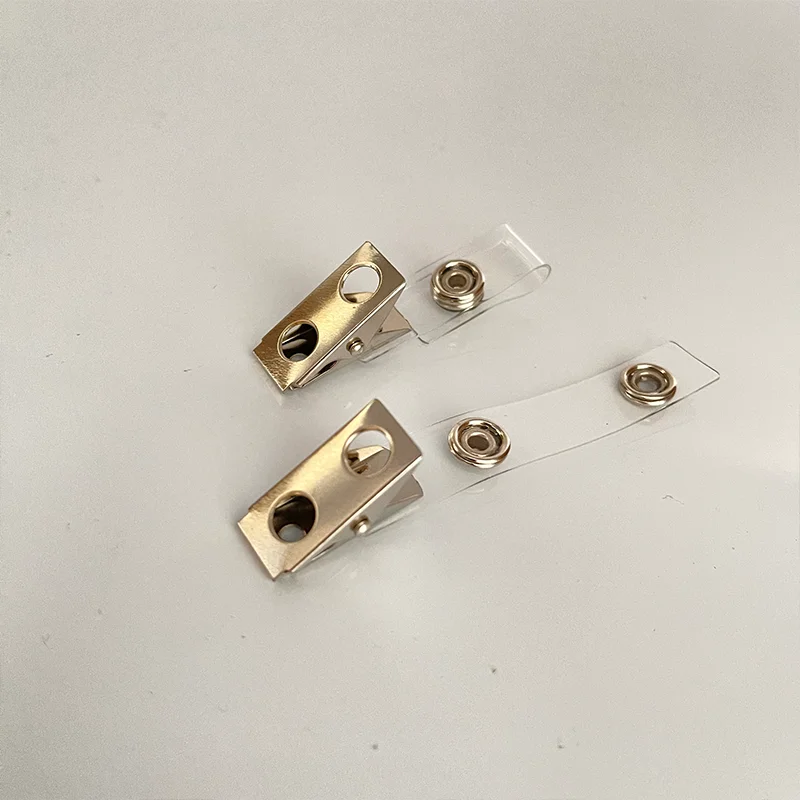 Professional Badge Clips 400-Pack Metal Badge Clips With PVC Straps ...