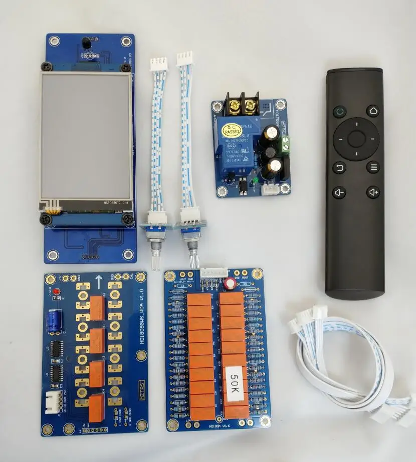 Hifi-Remote-Volumen-Control-Board-Relais-Plus-Widerstand-50K-Mit-3-5 ...