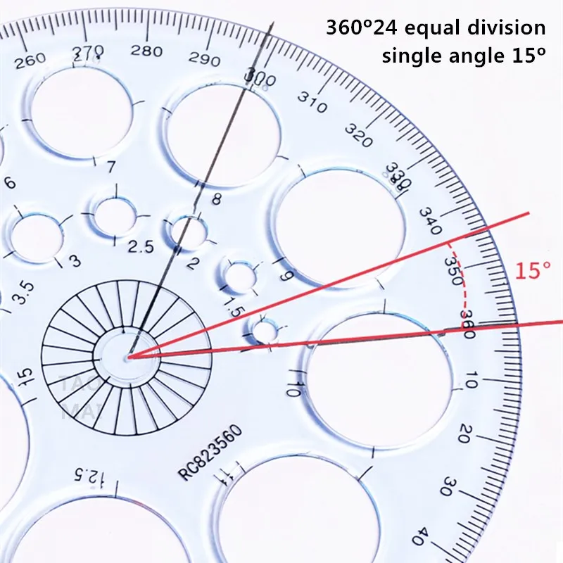Full Circle Protractor Template Printable