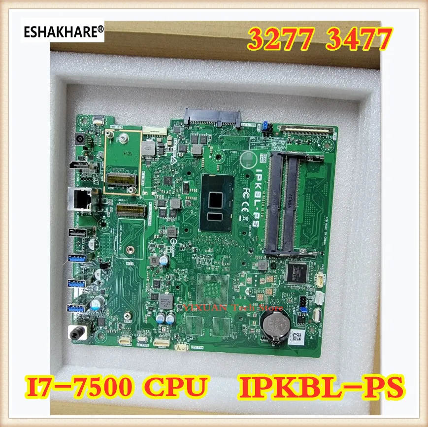 Placa base todo en uno para Dell 3277, 3477, 3277, IPKBL-PS, AIO, con I7-7500, CPU 100%, probado ...