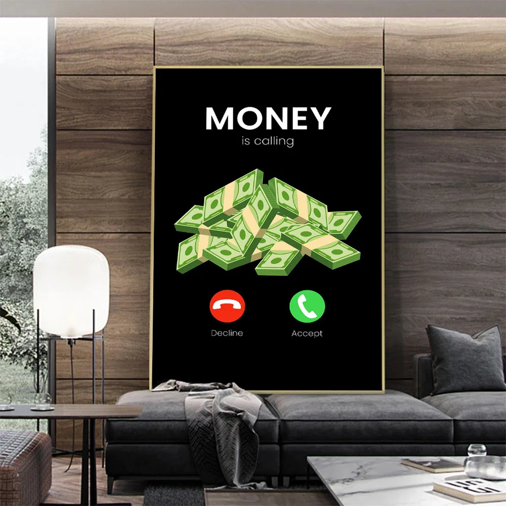 Carteles-inspiradores-de-Money-Is-Calling-e-impresi-n-pintura-en-lienzo ...
