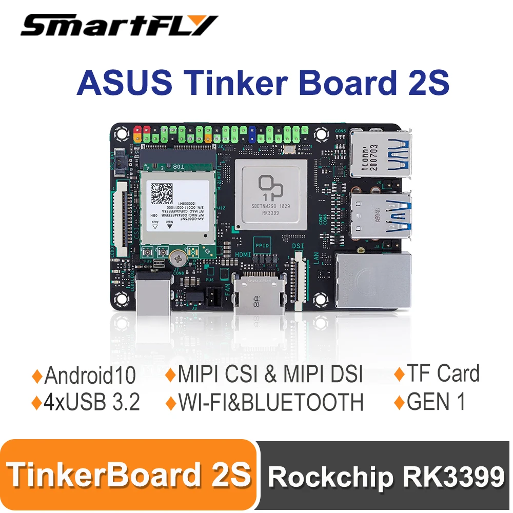 Asus Tinker Board 2s Rockchip Rk3399 An Arm-based Single Board Computer/sbc Support Android 10 ...