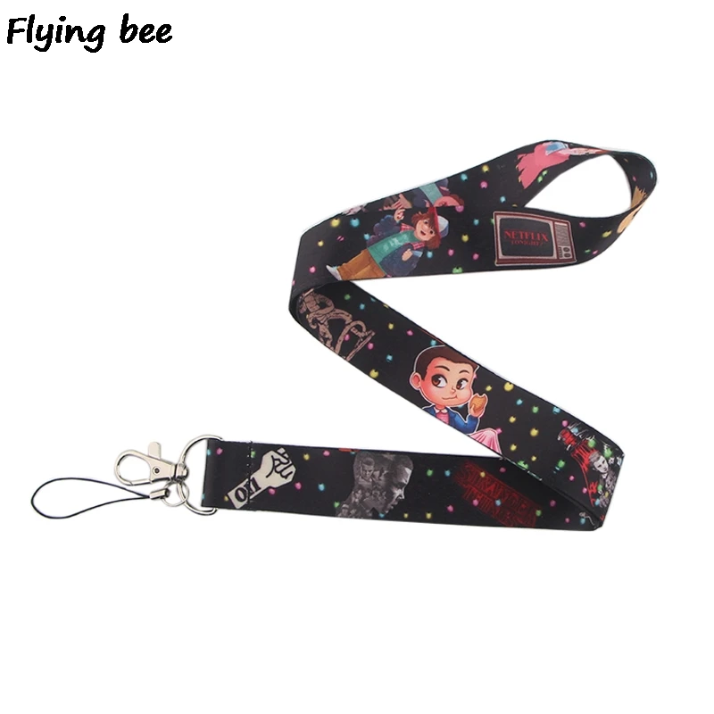 Flyingbee Stranger things Lanyard Phone Rope Keychains Phone Lanyard ...