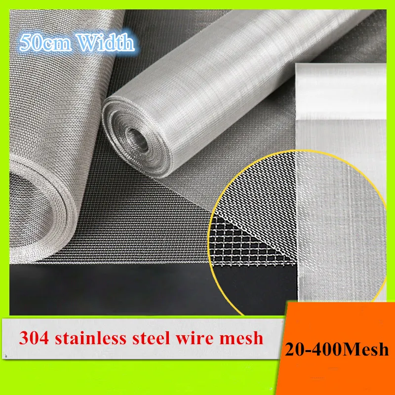 50cm X1000cm Stainless Steel Filter 80 100 120 200 300 400 500 Mesh 180 ...
