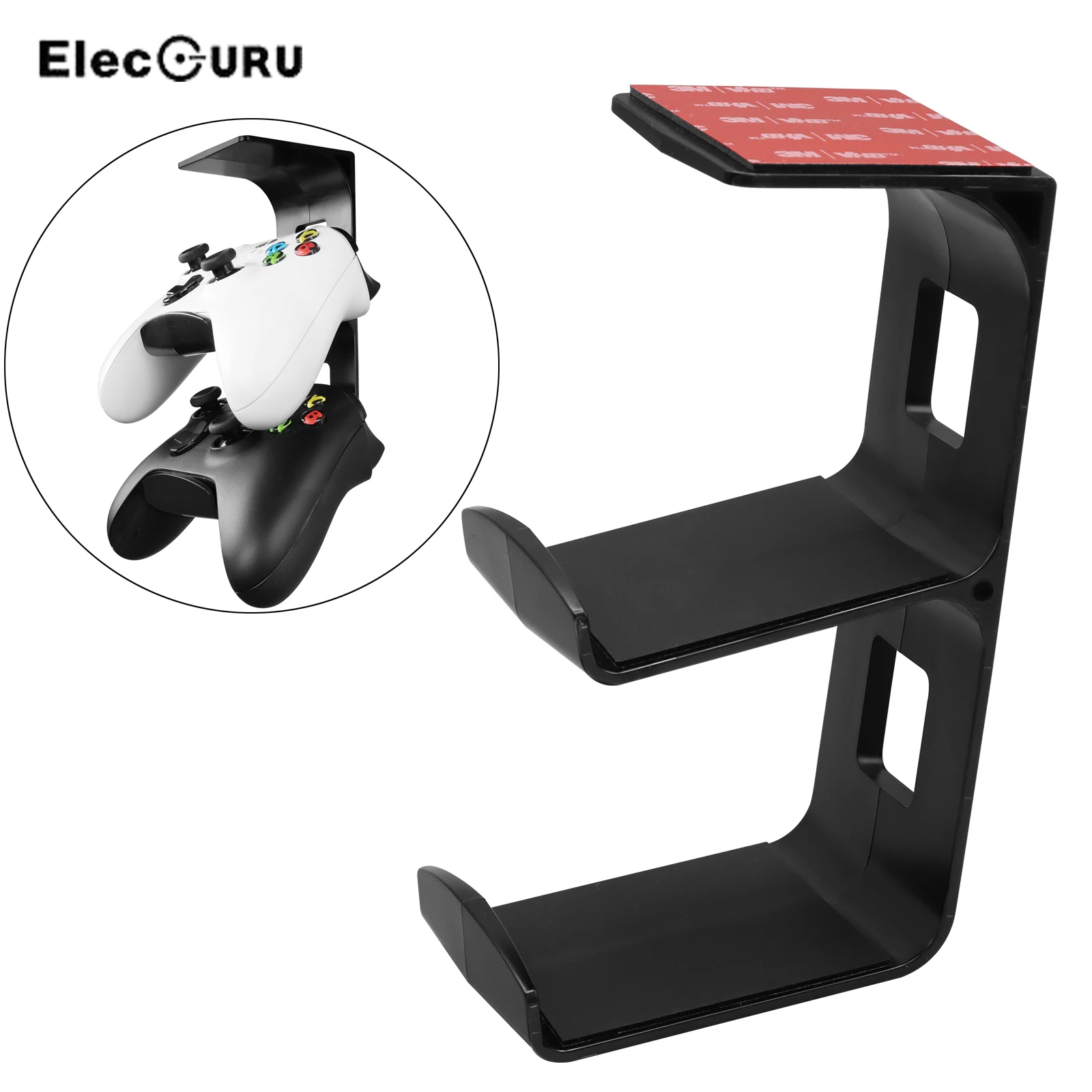 No Driling Under Desk Dual Universal Game Controller Holder Hanger ...