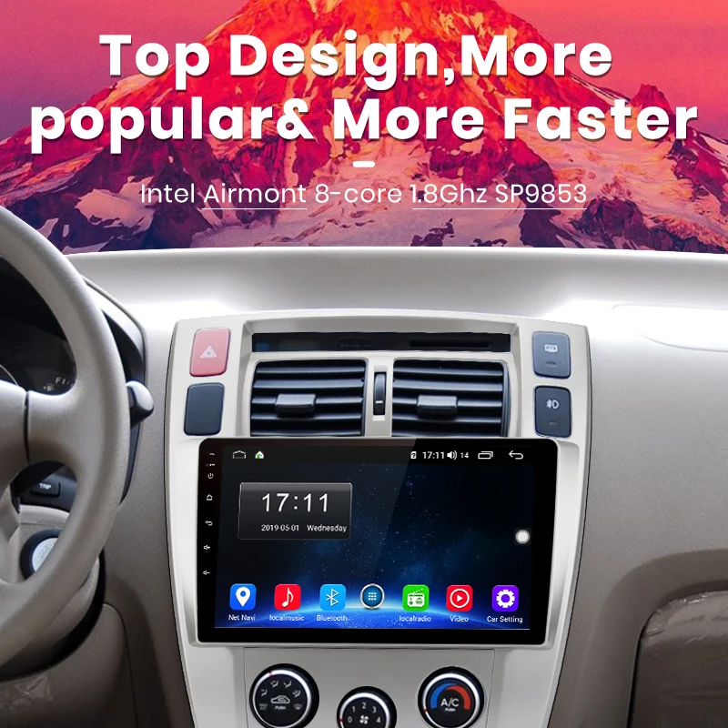 Junsun V1 pro 4G+ 64G CarPlay Android 9,0 DSP для hyundai Tucson 2006 2007-2010 автомобильный ...