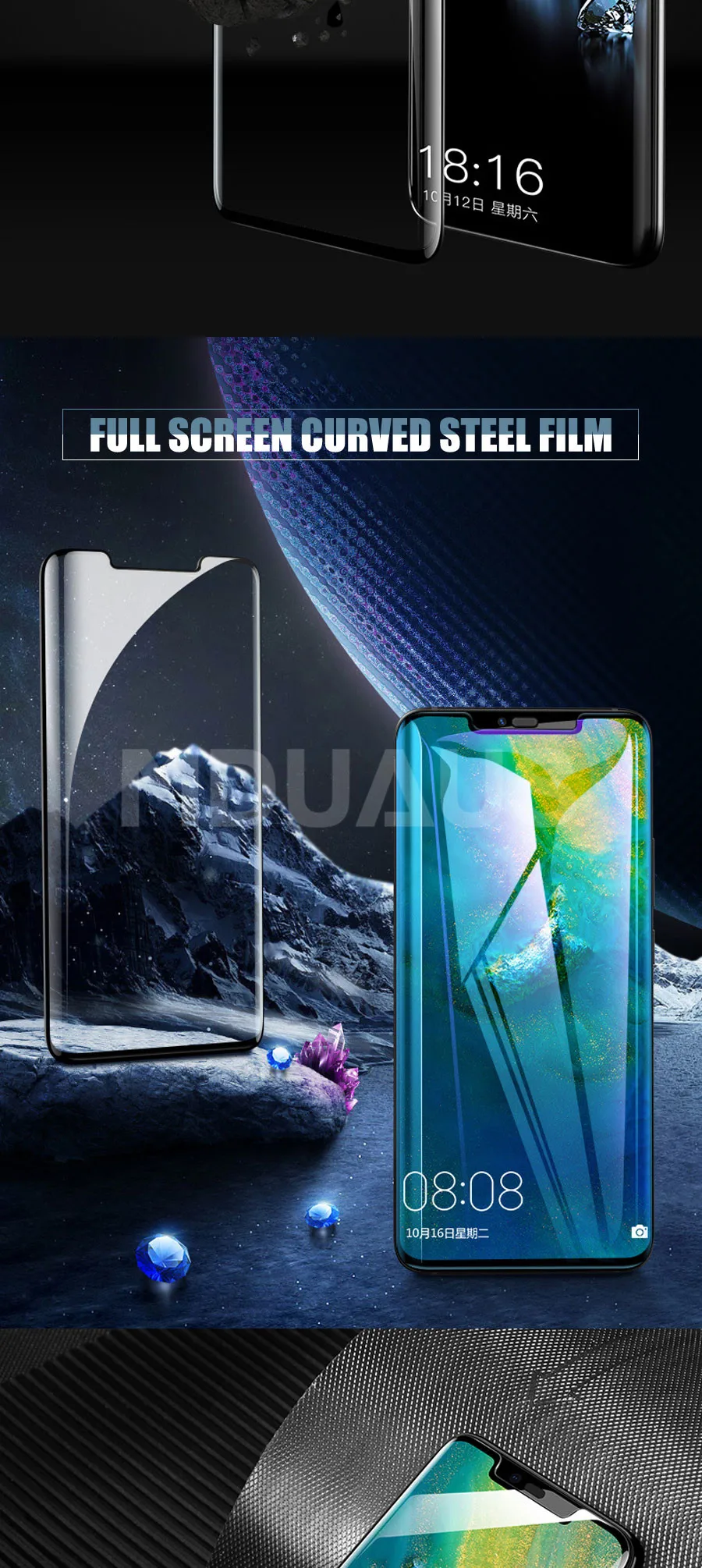 9D полное покрытие из закаленного стекла для huawei mate 30 20 Pro mate 20 10 Lite 20X P Защита ...