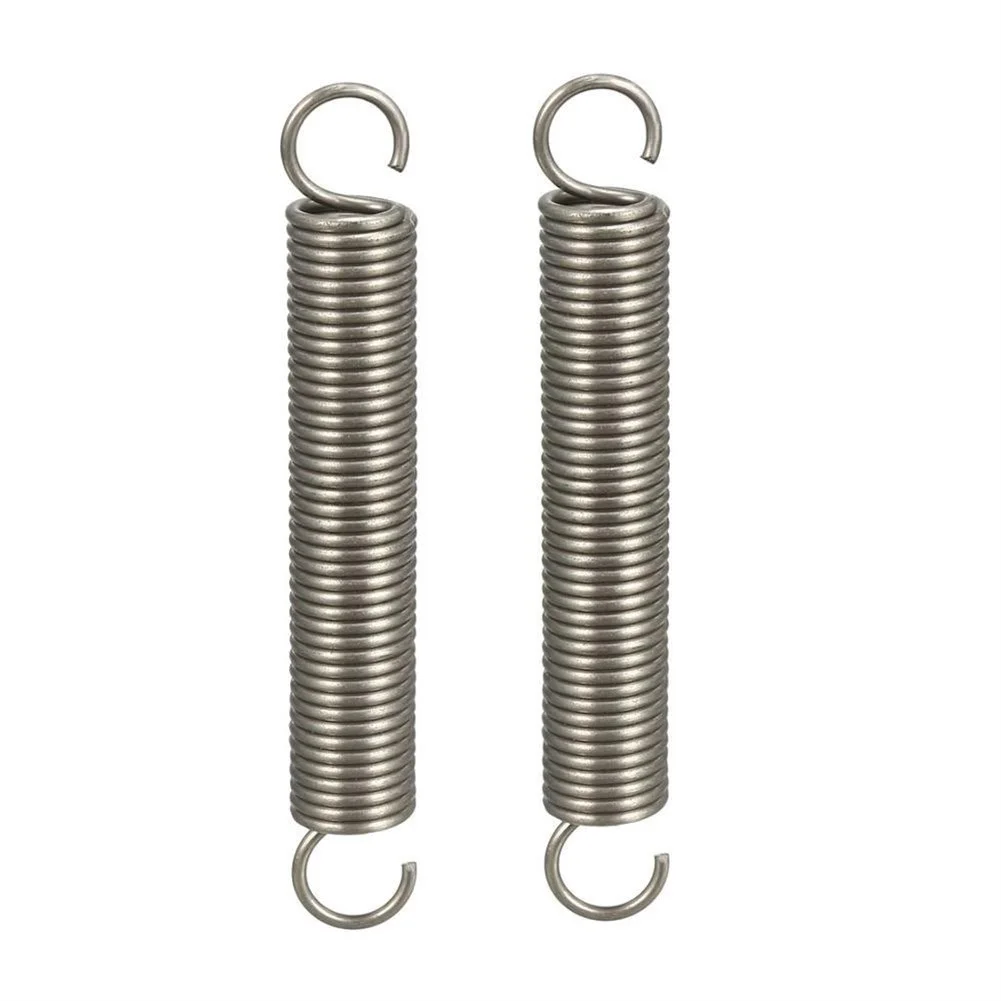 Springs-Steell-Small-Dual-Hook-Tension-Spring-2pcs-Extended-Compressed ...