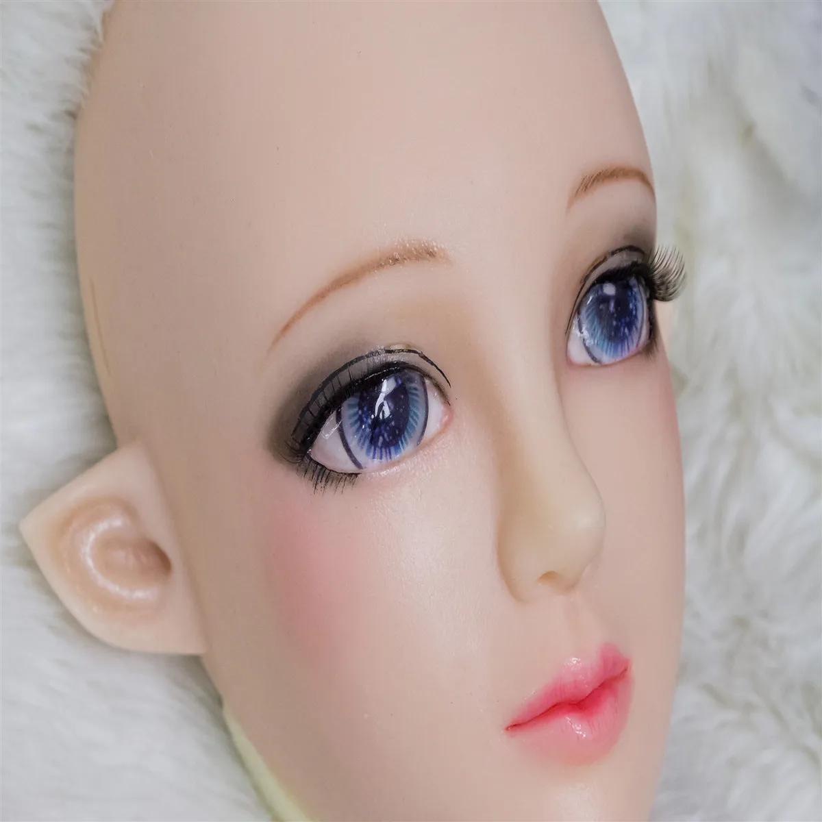 KnowU Lifelike permanent Makeup female face Mask Crossdresser Silicone ...