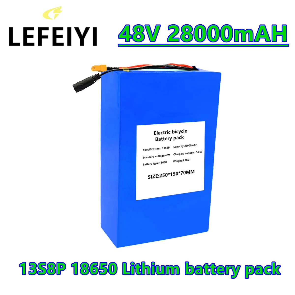 Newest-48V-28000mAH-13S8P-18650-Lithium-Battery-Pack-28AH-1000W-Electric-Bicycle-with-50A-BMS ...