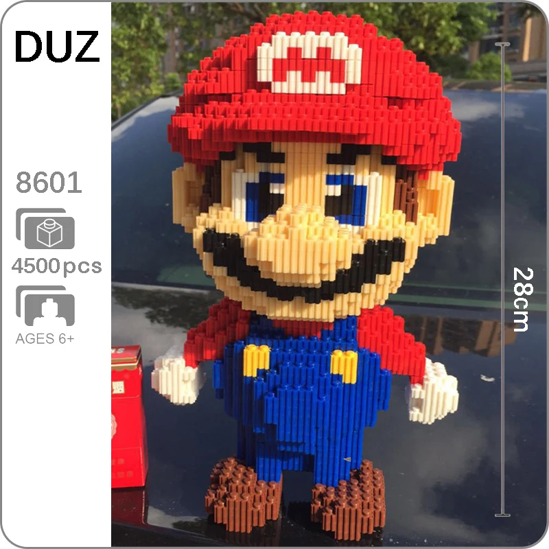 4500pcs Video Game Super Mario Big Red Figure 3d Model Mini Building ...