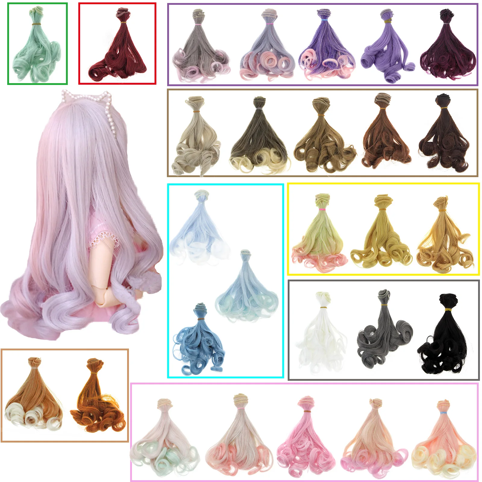 Gradiente-Monocrom-tico-Haircut-peruca-cabelo-encaracolado-perucas-para ...