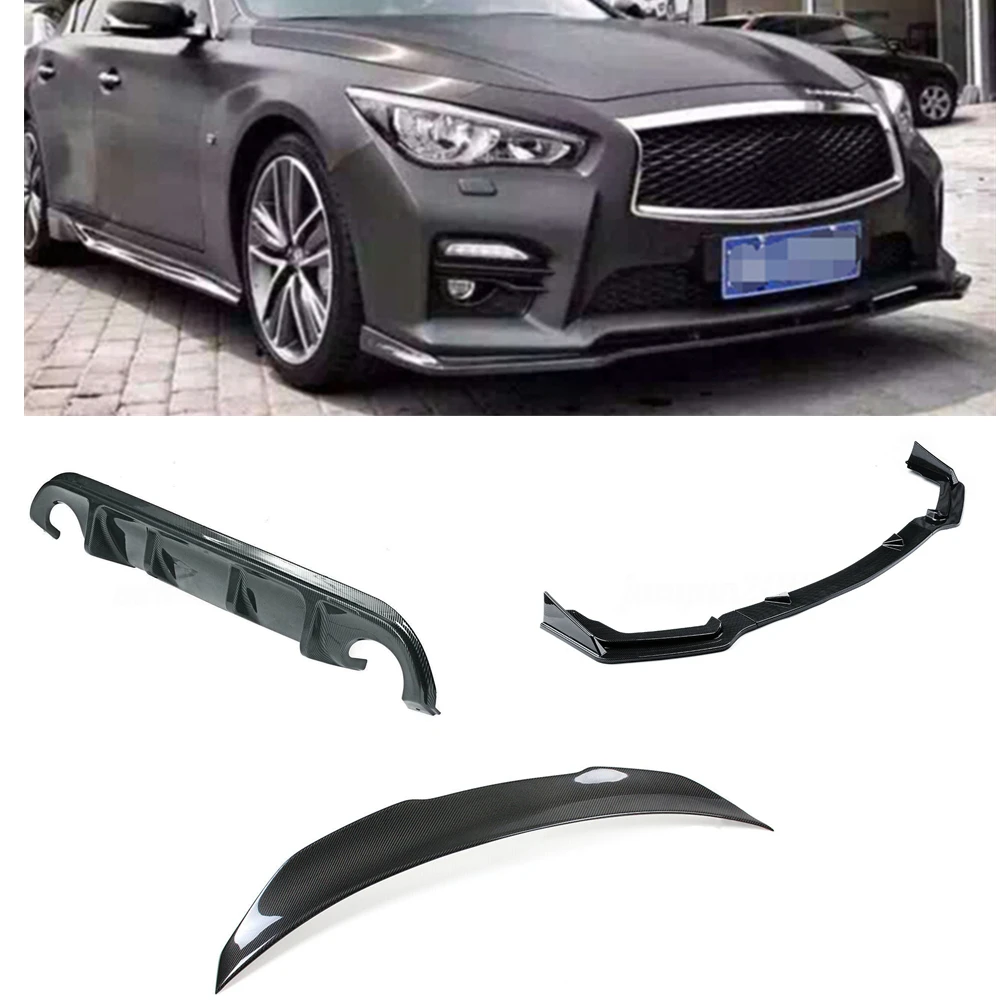 Body-Kit-For-Infiniti-Q50-2014-2017-Sport-Car-Carbon-Fiber-ABS-Front ...