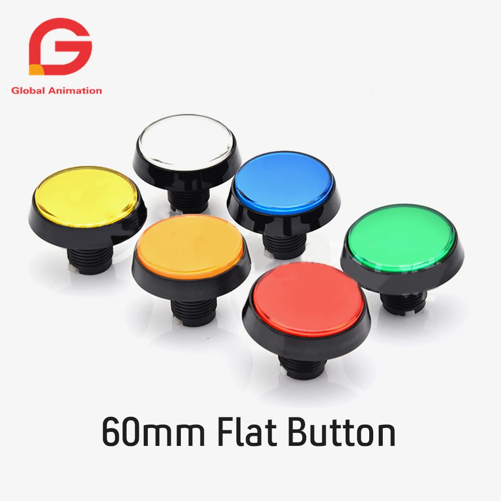 5V-12V-60MM-LED-Illuminated-Arcade-Push-Button-with-LED-Lamp ...