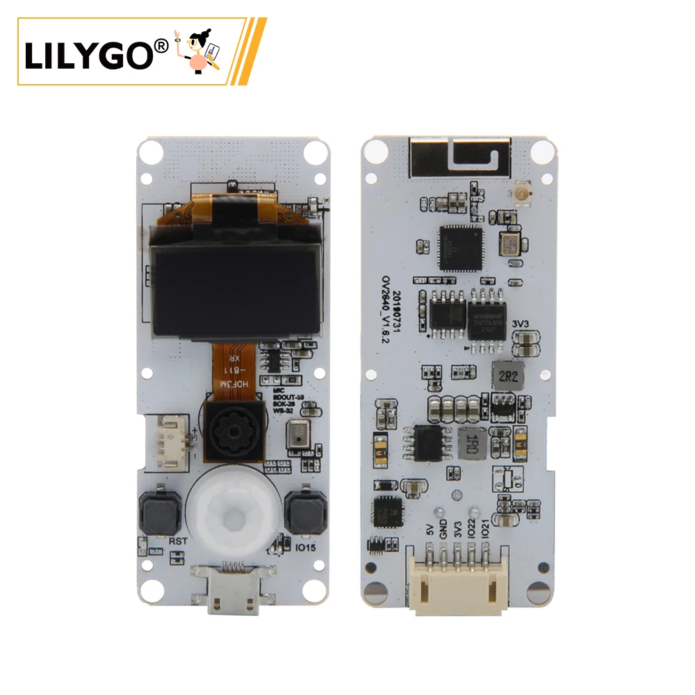 LILYGO® TTGO T Camera ESP32 t カメラesp32wrover & psramカメラモジュールESP32 WROVER B ov2640カメラモジュール0.96 ...