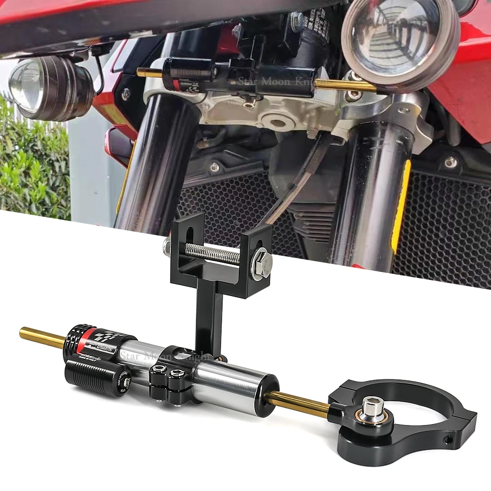 Motorcycle-Steering-Stabilize-Damper-Bracket-Mount-CNC-Motorbike-Fit ...