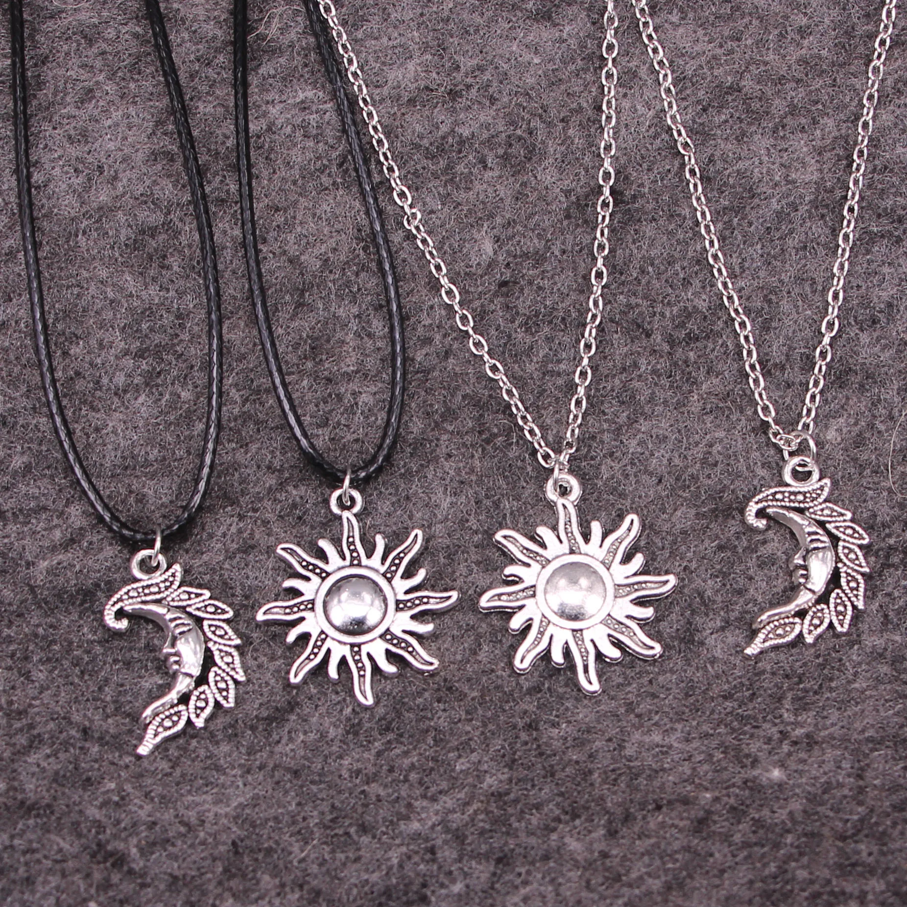 Sol lua combinação colar amizade casal bom amigo colar para jóias ...