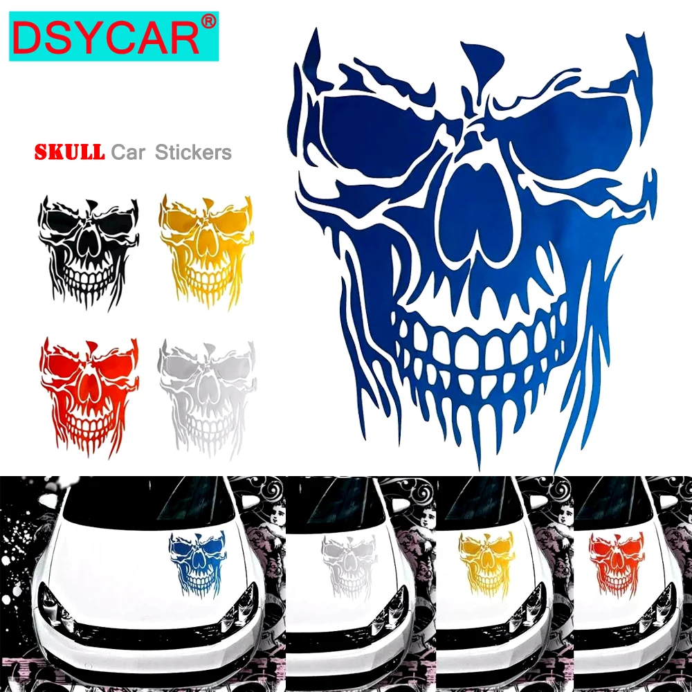 DSYCAR-1Pcs-Skull-Decal-Horrific-Skeleton-Vinyl-Car-Hood-Window ...