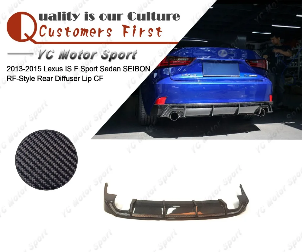 Car Accessories Carbon Fiber SB RF Style Rear Diffuser Fit For 2013 ...
