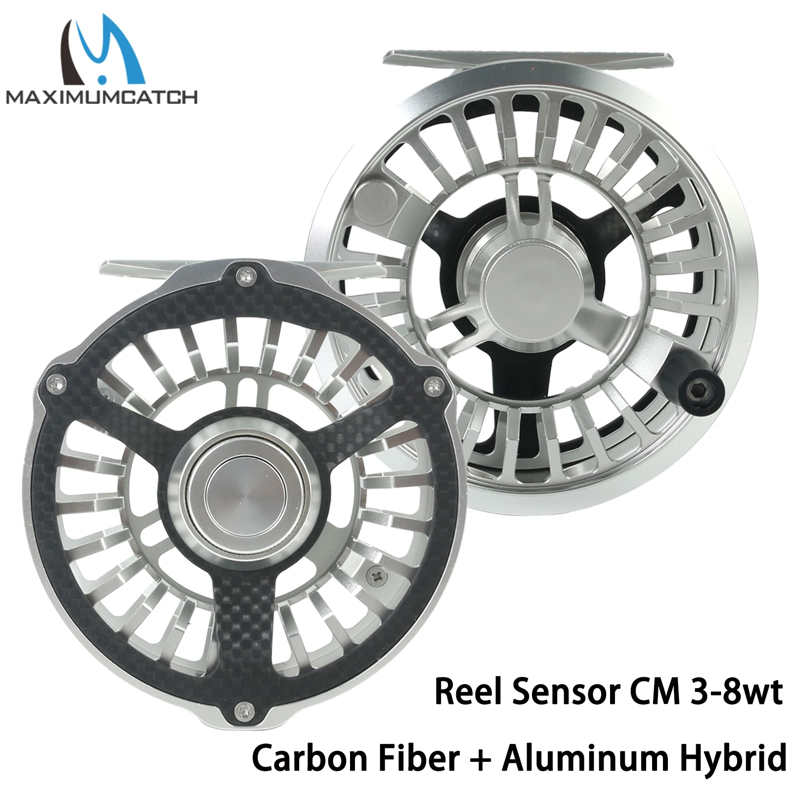 Maximumcatch carrete de mosca impermeable, Sensor de fibra de carbono y ...