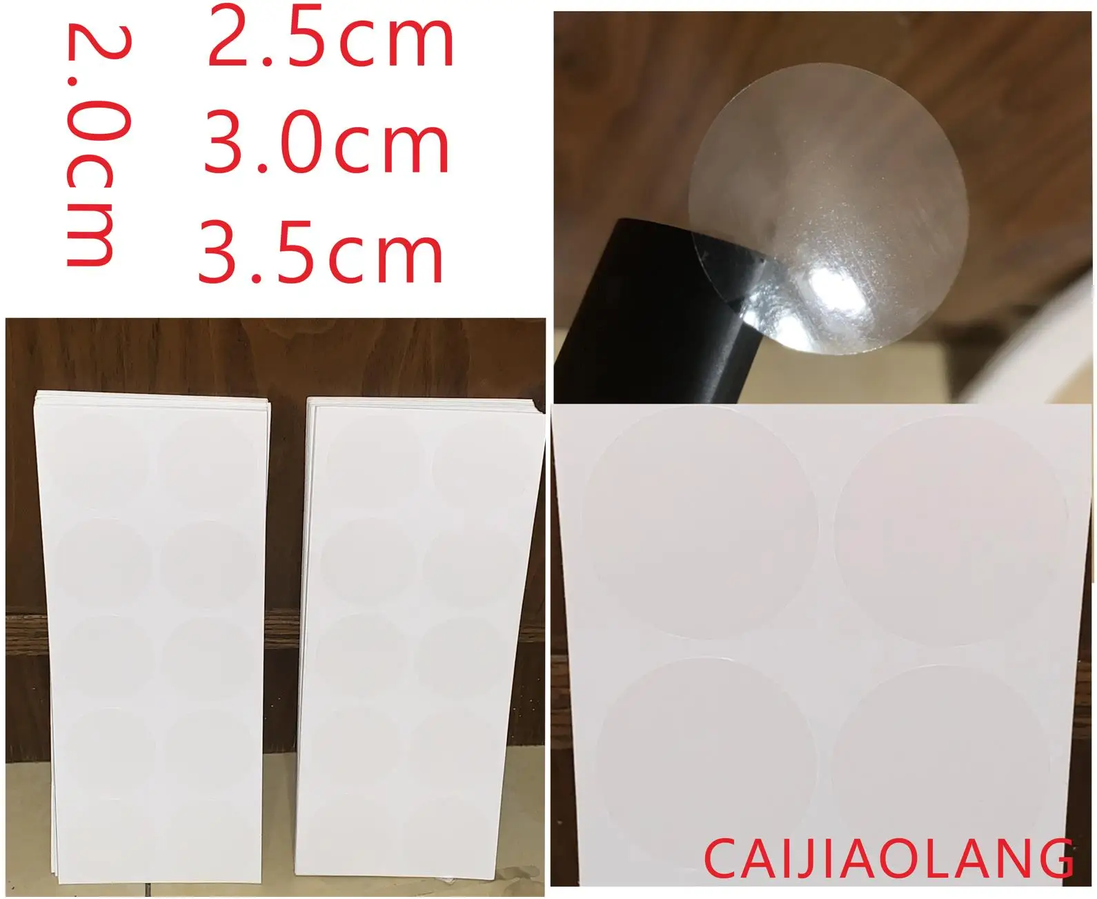 1000pcs-lot-round-Transparent-PVC-Sticker-Self-Sealing-circle-stickers ...