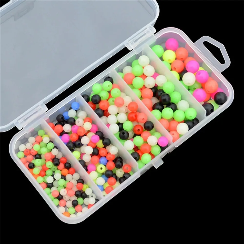 375pcs-Mixed-Color-Fishing-Beads-375pcs-set-Assorted-Hard-Plastic-Round ...