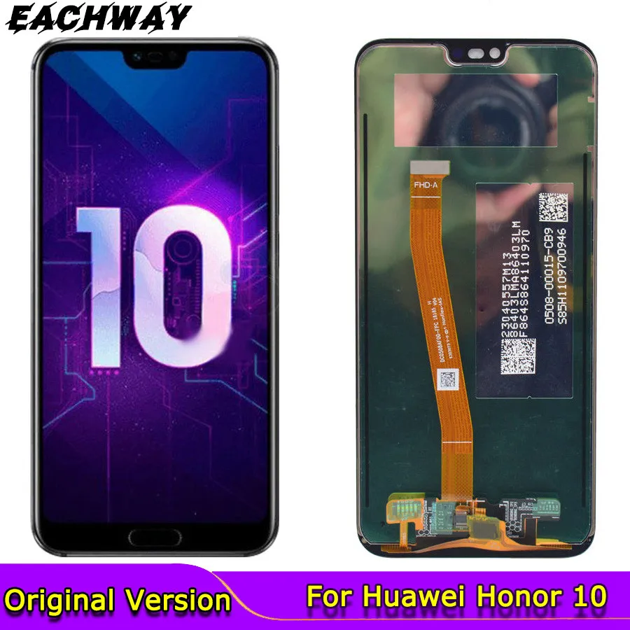 Original Display For Huawei Honor 10 Lcd Display Touch Screen Col-al10 ...