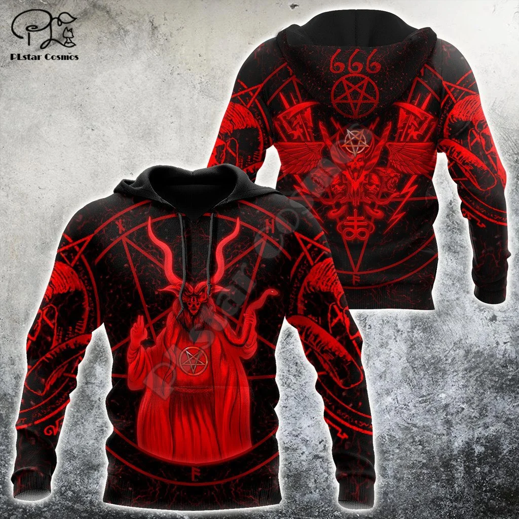 PLstar-Cosmos-Satan-Devil-Ghost-Gothic-Skull-Funny-Casual-Pullover ...