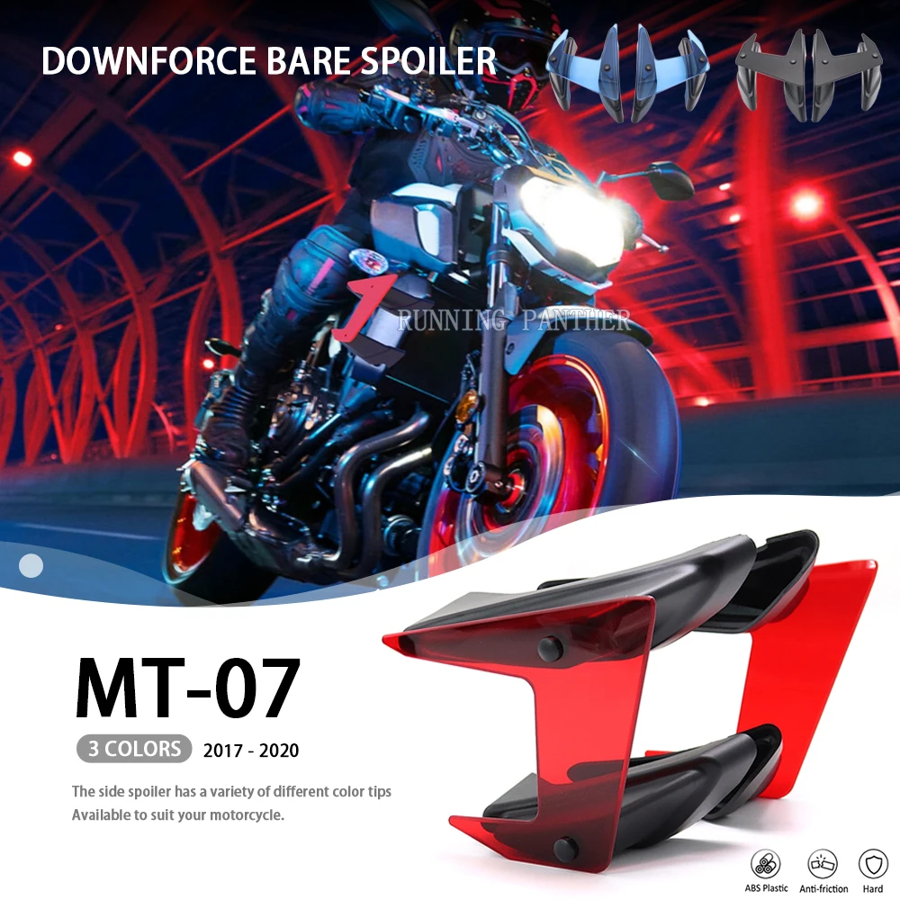 MT-07-2018-2020-Motorcycle-Pair-Side-Downforce-Naked-Spoilers-Fixed ...