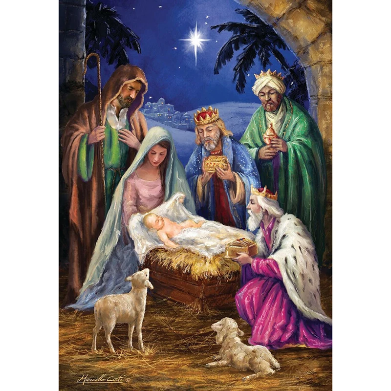 Nativity Scene Banner
