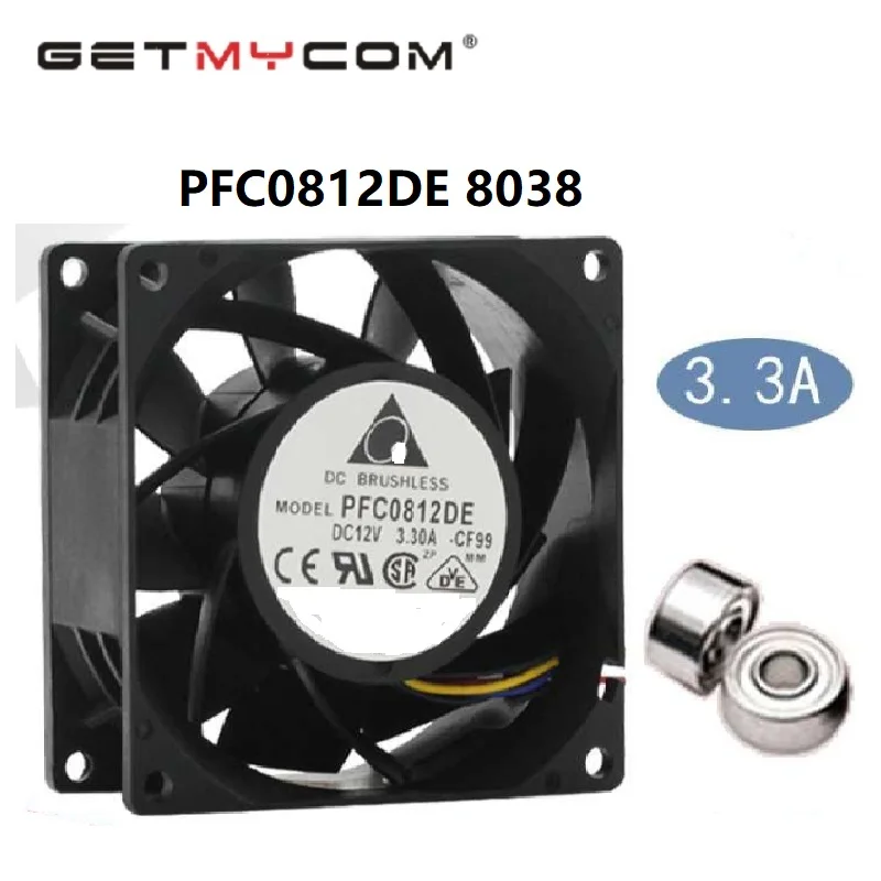 Getmycom-Original-PFC0812DE-8038-12V-3-30A4-wire-double-bearing-violent ...