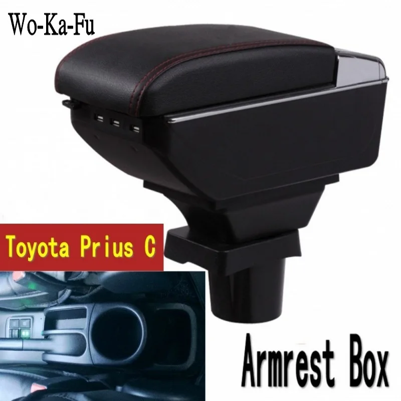 Arm Rest For Toyota Prius C Armrest Box Central Store Content Storage ...
