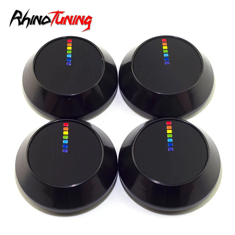 4pcs-65mm-60mm-Car-Wheel-Center-Caps-Hub-Rainbow-For-Rims-Fit-For-Work ...