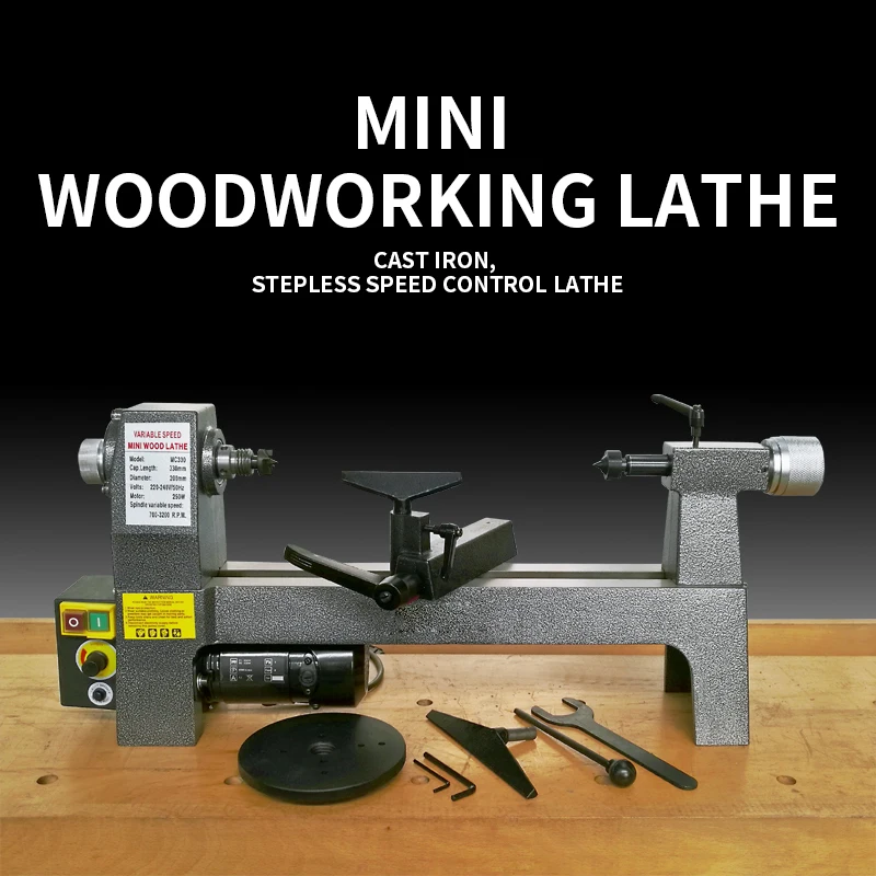 MC330H-Full-Cast-Iron-Stepless-Speed-Lathe-Teaching-Lathe-Pen-Making ...