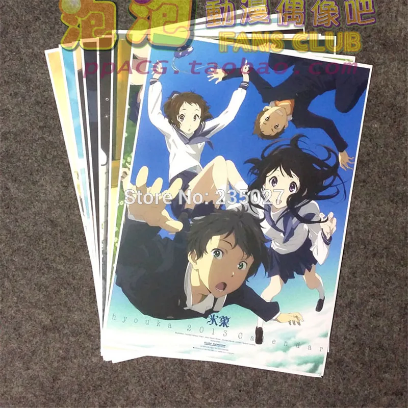 8 Pcs/set Anime Hyouka Poster Oreki Hotaro Chitanda Eru Fukube Satoshi ...