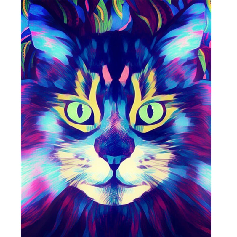 40x50cm DIY Digital Oil Painting By Numbers animals Paint Drawing ...