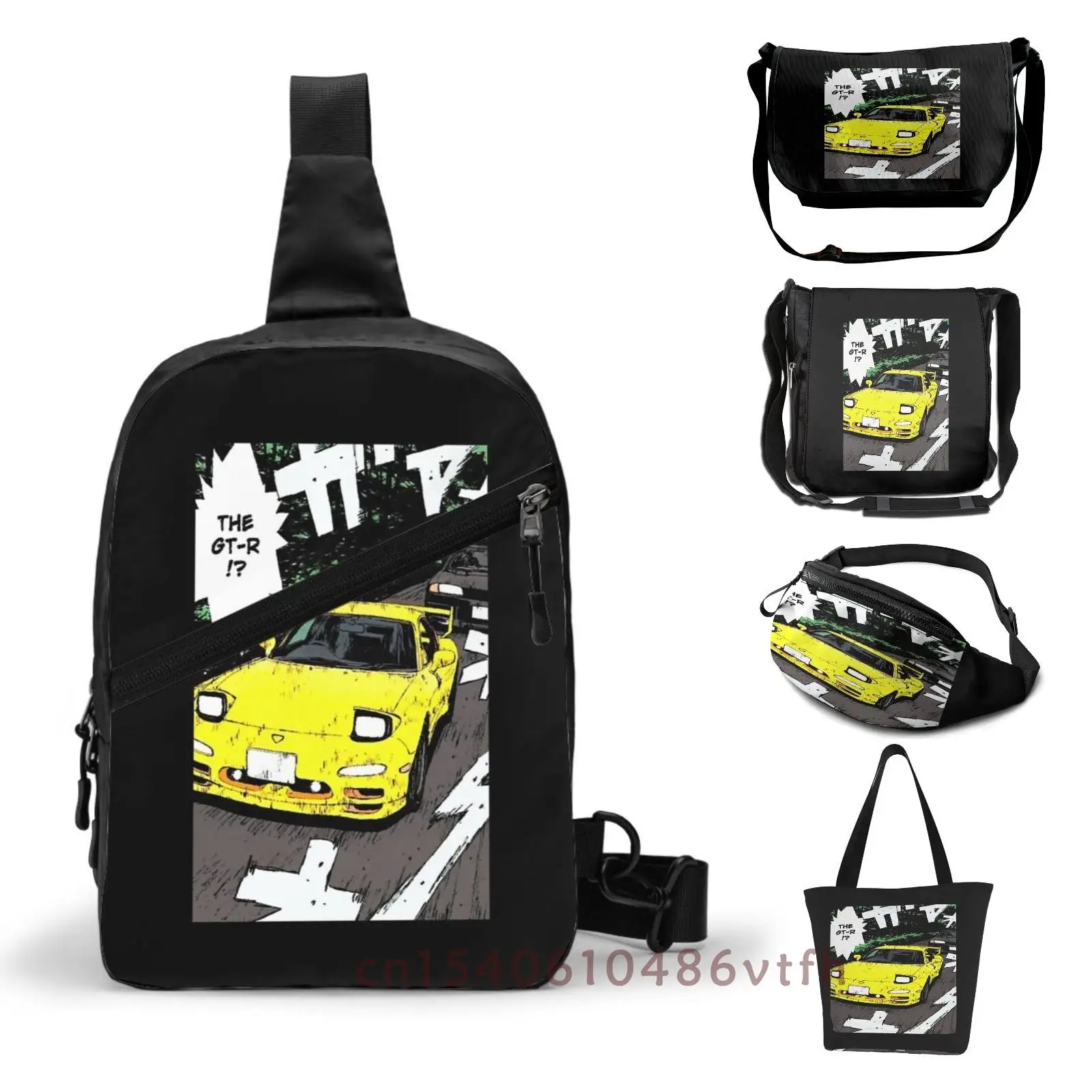 Functional-Men-Chest-Bag-Streetwear-Bag-Initial-D-Fd3S-Vs-R32-Women ...