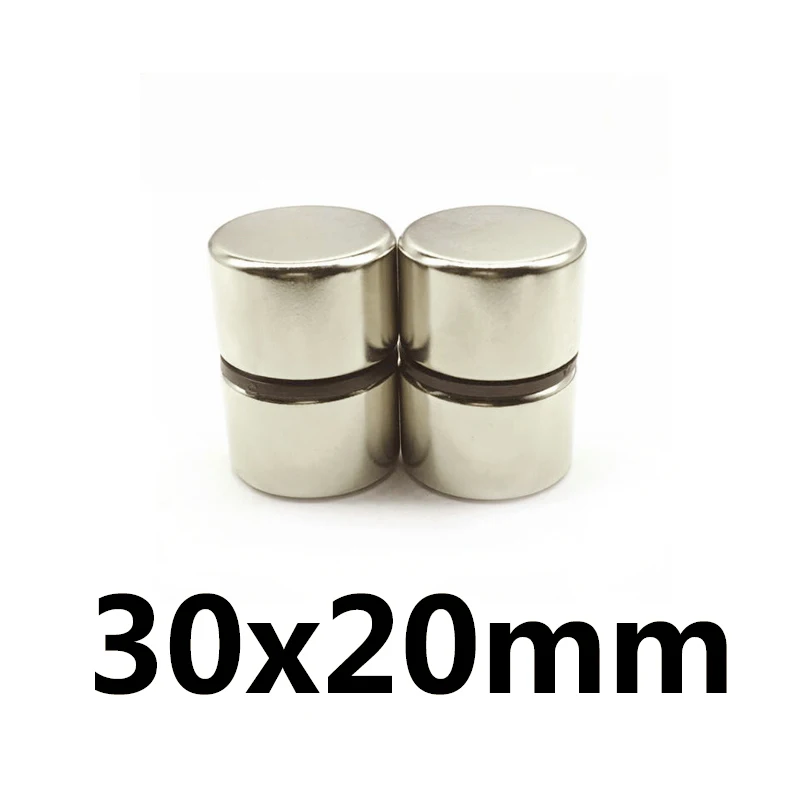 1-2-3-5pcs-30x20-mm-Strong-Cylinder-Rare-Earth-Magnet-30mmX20mm-Round ...