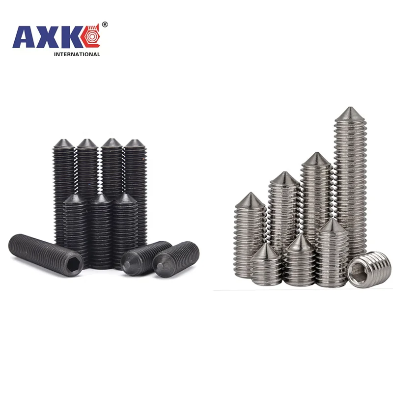 Parafuso de ponta afunilada, 50 peças parafusos sextavados de aço ...
