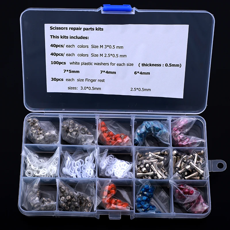 Barber Scissors Repair Kit Silencer/plastic Washers/stainless Steel ...